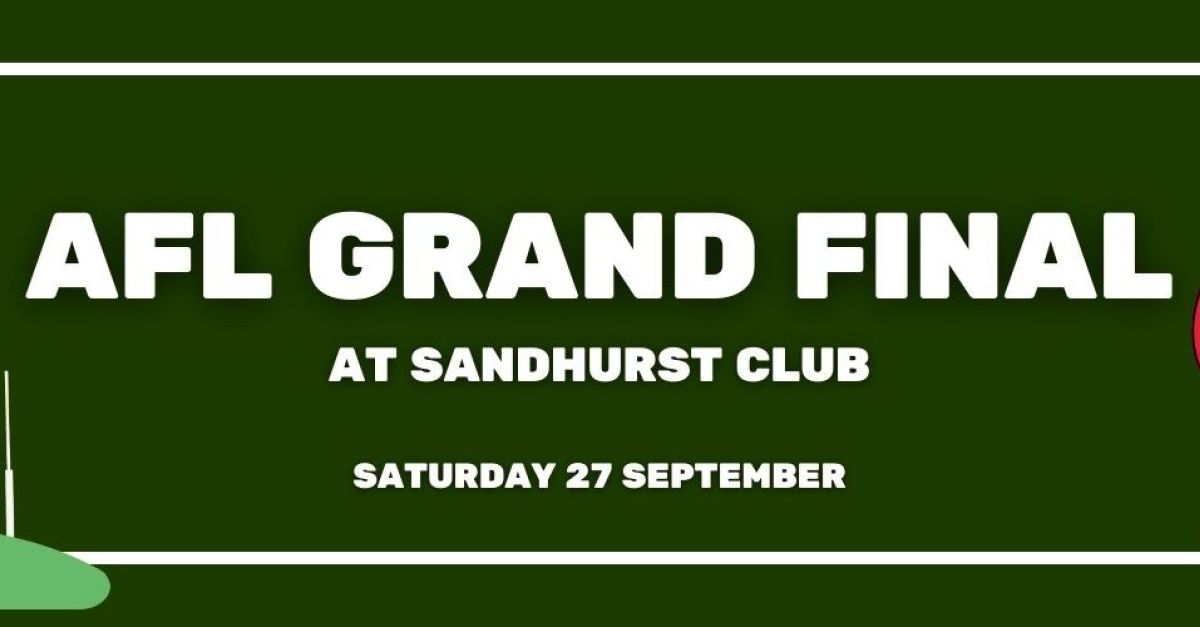 AFL Grand Final Specials | Sandhurst Club | Golf, Events, Weddings ...